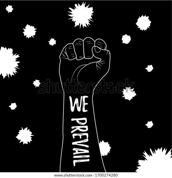 We Prevail Slogan About Hope Our Stock Vector (Royalty Free) 1700274280 ...