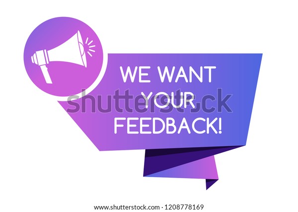 We Want Your Feedback Flat Design Stock Vector (Royalty Free ...