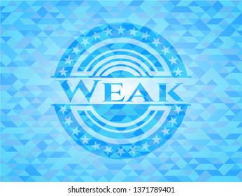 Weak Realistic Light Blue Emblem Mosaic Stock Vector (Royalty Free ...