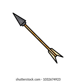 Weapon Arrow Symbol Vector Illustration Stock Vector (Royalty Free ...