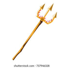 Weapon Cartoon Trident Stock Vector (Royalty Free) 737946328 | Shutterstock