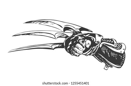 Weapon Claws Suko Ninja Weapons Graphic Stock Vector (Royalty Free ...