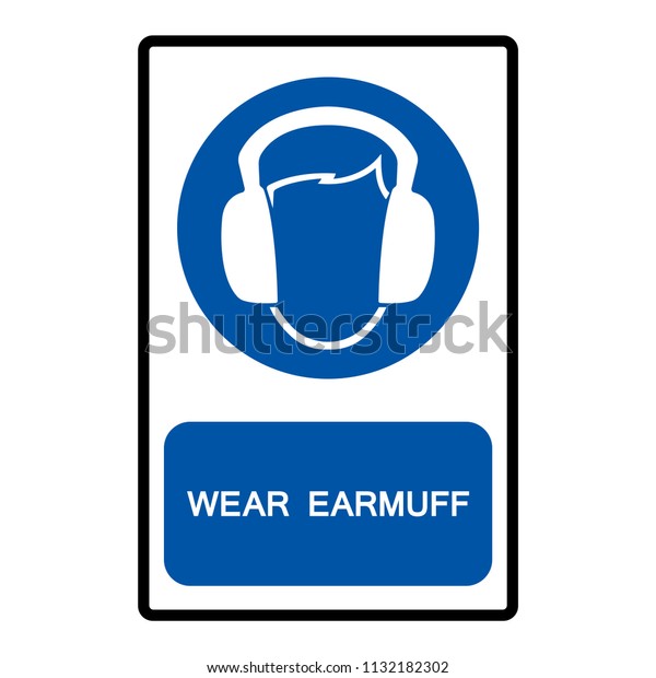 Wear Earmuff Symbol Sign Vector Illustration Stock Vector (Royalty Free ...