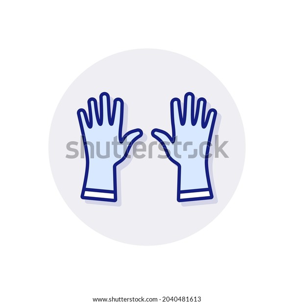 Wear Gloves Icon Vector Logotype Stock Vector (Royalty Free) 2040481613 ...