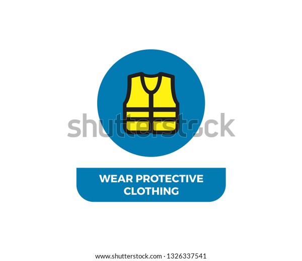 Wear Protective Clothing Logo Stock Vector (Royalty Free) 1326337541 ...
