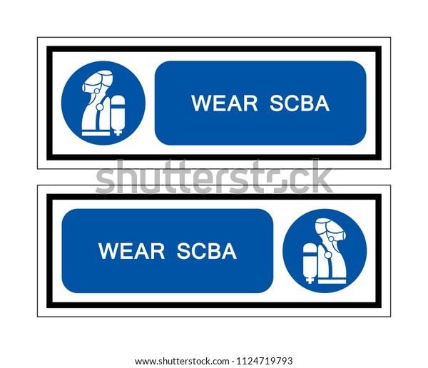 Wear Scba Self Contained Breathing Apparatus Stock Vector (Royalty Free ...