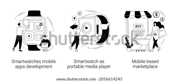 Wearable Devices Abstract Concept Vector Illustration Stock Vector ...