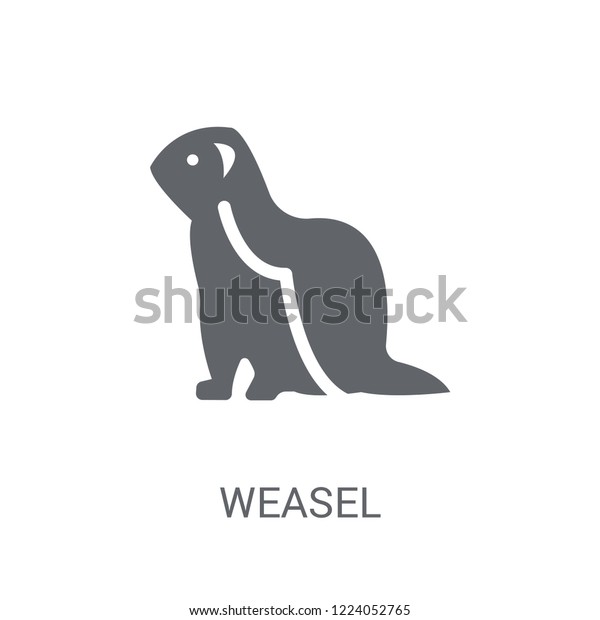 Weasel Icon Trendy Weasel Logo Concept Stock Vector (Royalty Free ...