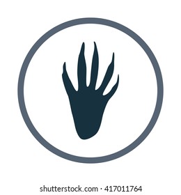 Weasel Paw Print Icon: vetor stock (livre de direitos) 417012994 ...