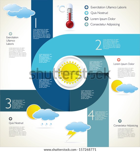 Weather Forecast Infographic Stock Vector (Royalty Free) 157268771