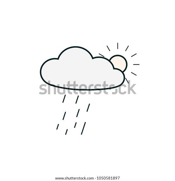 Weather Icon Circle Stock Vector (Royalty Free) 1050581897 | Shutterstock
