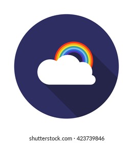 Weather Icon Rainbow Vector Illustration Stock Vector (Royalty Free ...