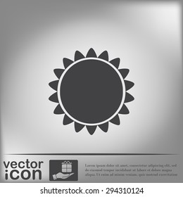 Weather Icon Sun Stock Vector (Royalty Free) 294310124 | Shutterstock