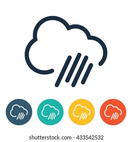 Weather Icons Rainfall Stock Vector (Royalty Free) 433542532 | Shutterstock