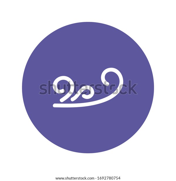 Weather Pictogram Forecast Icon Wind Symbol Stock Vector (Royalty Free ...
