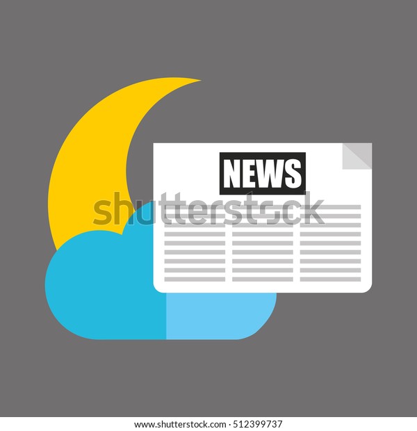 Weather Report Newspaper Vector Illustration Design Stock Vector ...