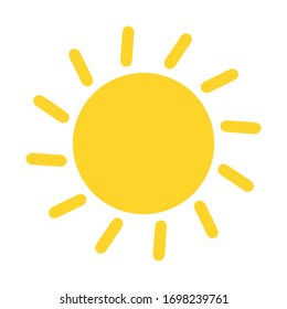 Weather Vector Sun Icon Apps Web Stock Vector (Royalty Free) 1698239761 ...
