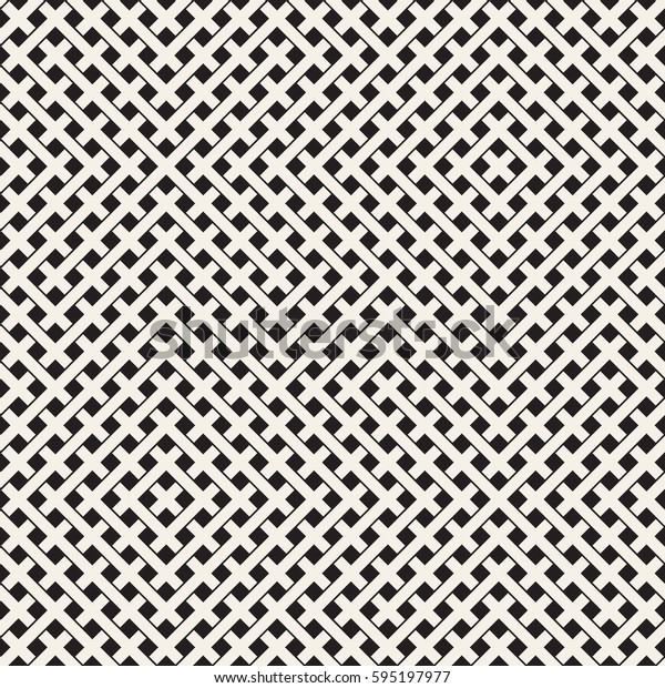 Weave Seamless Pattern Stylish Repeating Texture Stock Vector (Royalty ...