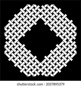 Weaving Lines Motifs Pattern Decoration Interior Stock Vector (Royalty ...