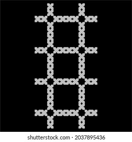 Weaving Lines Motifs Pattern Decoration Interior Stock Vector (Royalty ...