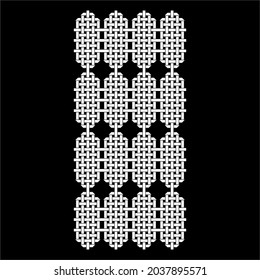 Weaving Lines Motifs Pattern Decoration Interior Stock Vector (Royalty ...