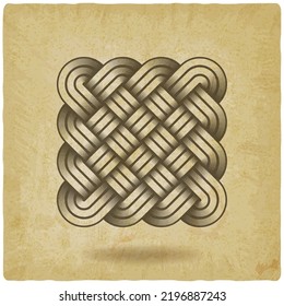 Weaving Symbol Abstract Knot Icon On Stock Vector (Royalty Free ...