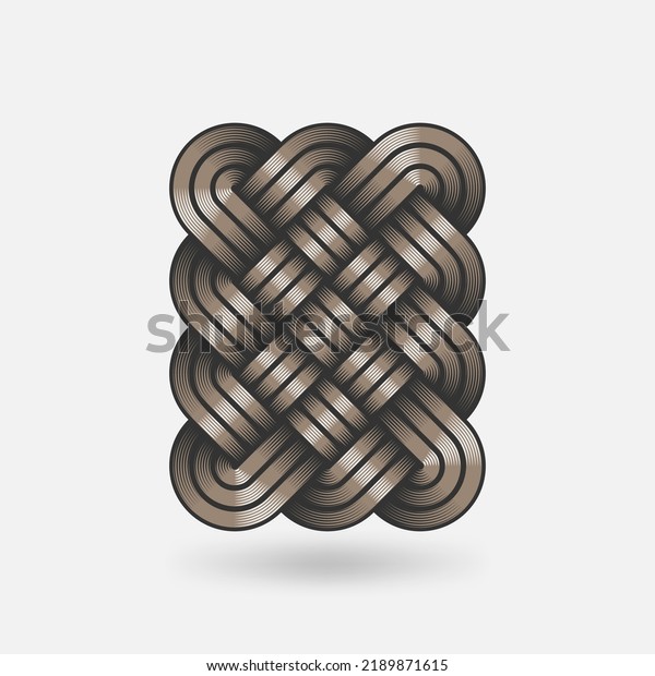 Weaving Symbol Abstract Knot Icon Vector Stock Vector (Royalty Free ...
