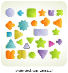 Vector Set Design Elements Patches Stickers Stock Vector (Royalty Free ...