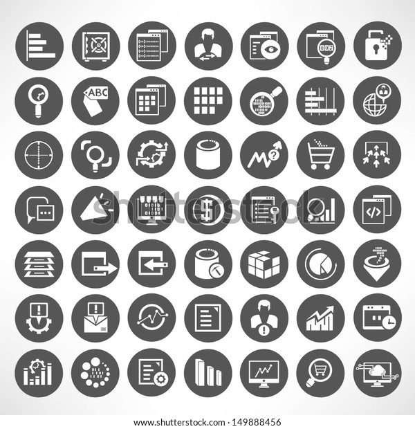 Web Analytic Icons Set Data Analytic Stock Vector (Royalty Free) 149888456 Web Analytic Icons Set Data Analytic Stock Vector (Royalty Free) 149888456