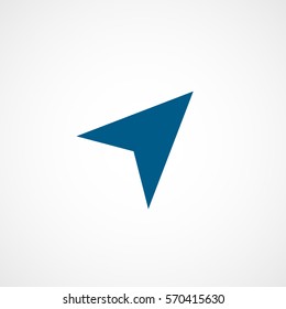 Web Arrow Email Message Blue Flat Stock Vector (Royalty Free) 570415630 ...