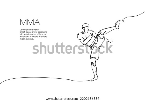 Web Banner Kickboxer Mixed Martial Arts Stock Vector (Royalty Free ...
