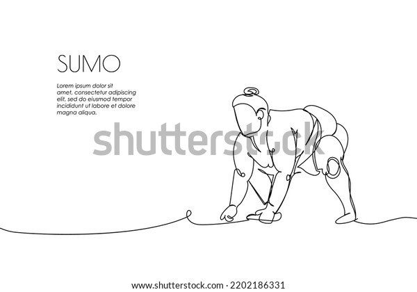 Banner web con sumo wrestler arte: vector de stock (libre de regalías ...