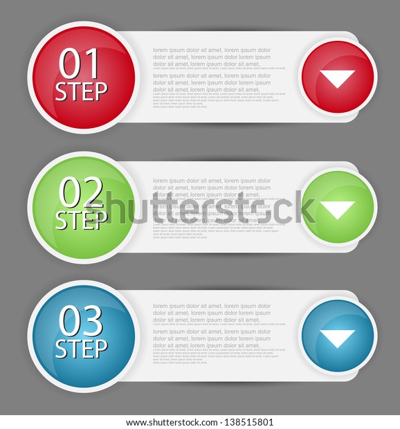 Web Banners Choice Optioninfographic Banners Stock Vector (Royalty Free ...
