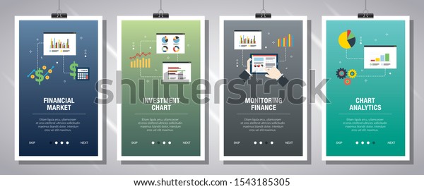 Web Banners Concept Vector Financial Market Stock Vector (Royalty Free ...