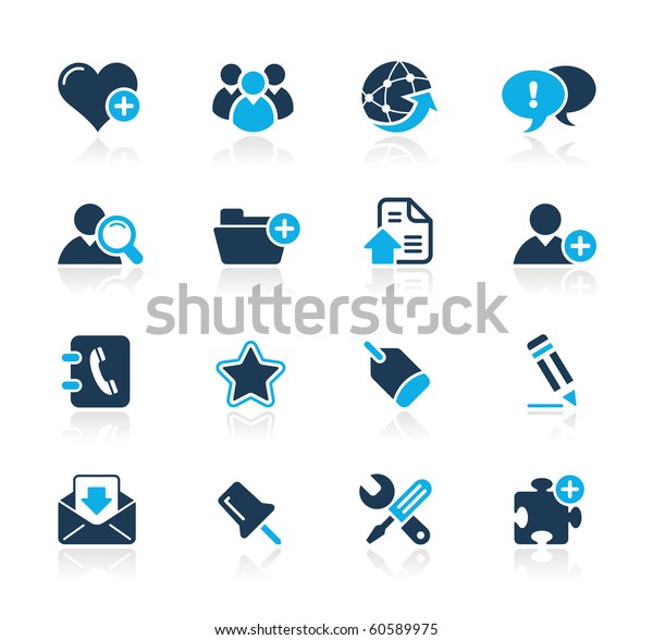 Web Blog Internet Icons Azure Series Stock Vector (Royalty Free) 60589975
