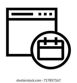 Web Calendar Icon Stock Vector (Royalty Free) 717857167 | Shutterstock