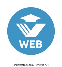 Web Education Logo Stock Vector (Royalty Free) 593986724 | Shutterstock