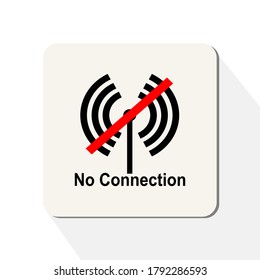 Web Icon No Hotspot Connection Icon Stock Vector (Royalty Free ...