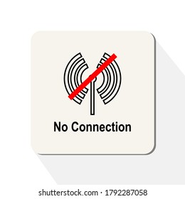 Web Icon No Hotspot Connection Icon Stock Vector (Royalty Free ...