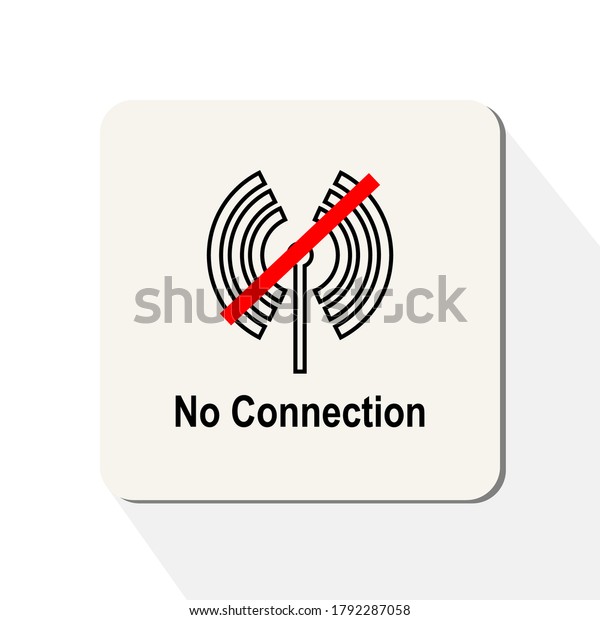 Web Icon No Hotspot Connection Icon Stock Vector (Royalty Free ...