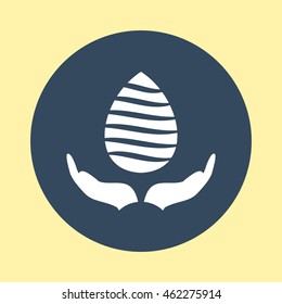 Green Icon Save Water On Dark Stock Vector (Royalty Free) 339654011 ...