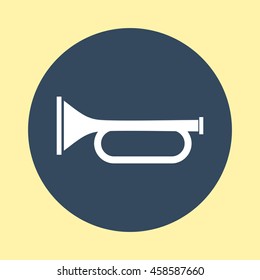 Horn Icon Clarion Symbol Flat Vector: เวกเตอร์สต็อก (ปลอดค่าลิขสิทธิ์ ...