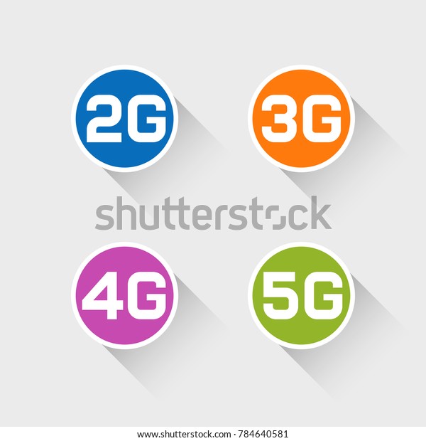 Web Icons 2g 3g 4g 5g Stock Vector (Royalty Free) 784640581 | Shutterstock