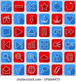 Web Icons Set 1 Stock Vector (Royalty Free) 195669473 | Shutterstock