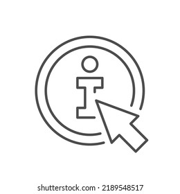 Web Info Line Outline Icon Stock Vector (Royalty Free) 2189548517 ...