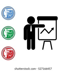 Web Line Icon Business Report Man Stock Vector (Royalty Free) 527166457 ...