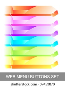 Web Menu Glass Buttons Set Stock Vector (Royalty Free) 37453870 ...