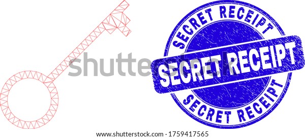 Web Mesh Key Pictogram Secret Receipt Stock Vector (Royalty Free ...