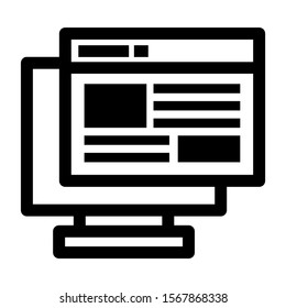Computer screen icon Images, Stock Photos & Vectors | Shutterstock