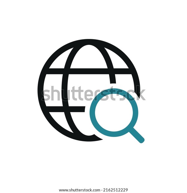 Web Search Magnifying Glass Vector Illustration Stock Vector (Royalty ...